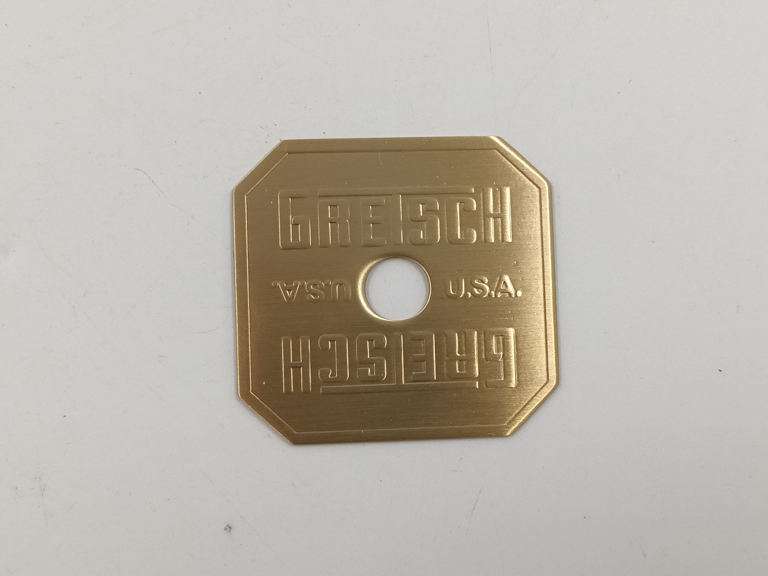 Gretsch Square Repro Badge - Drumattic