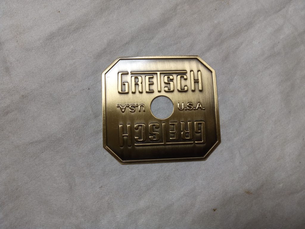 Gretsch Square Repro Badge - Drumattic