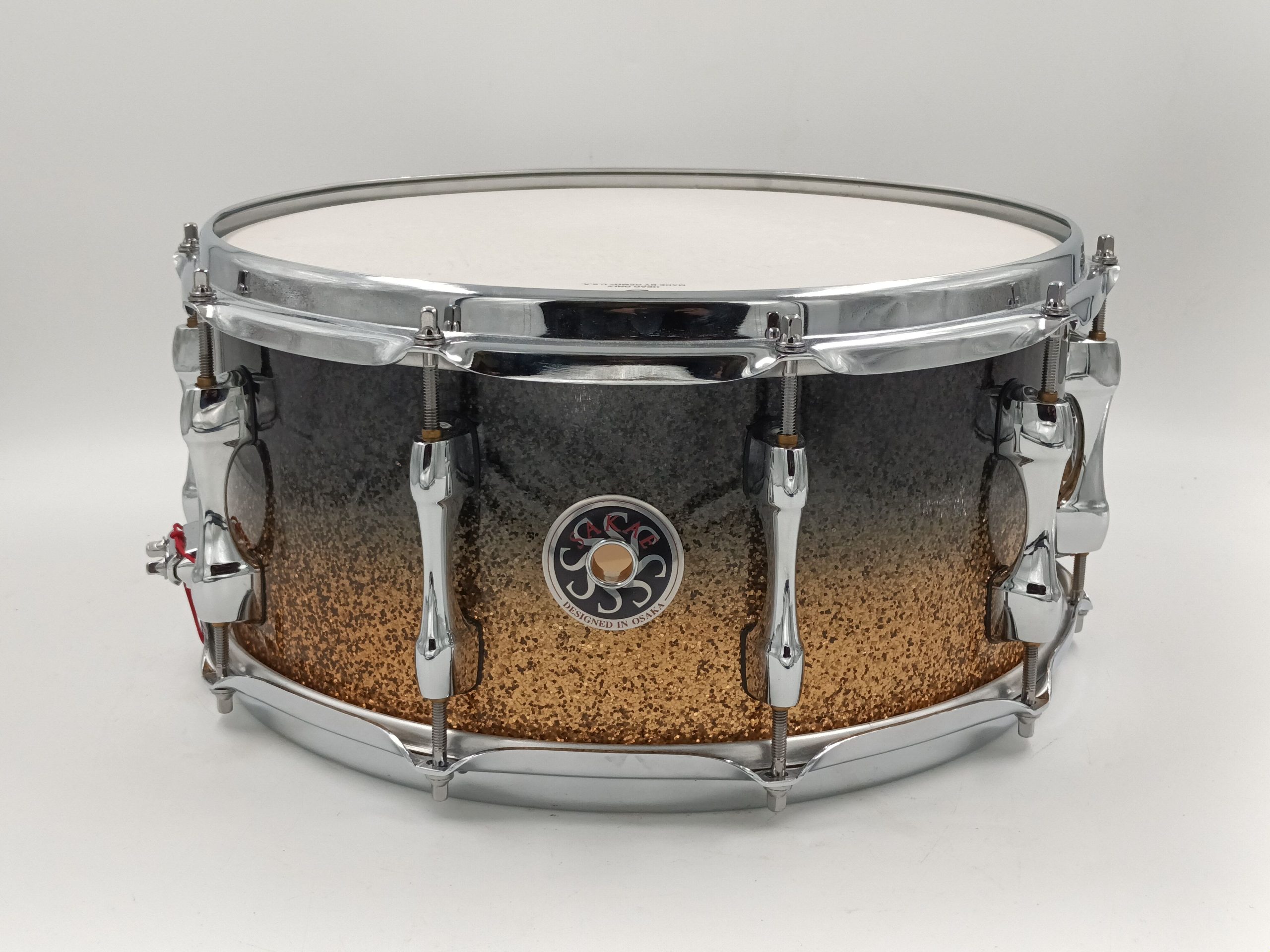 Sakae Osaka Heritage 14” x 6.5” Maple Snare Drum in Black & Gold ...
