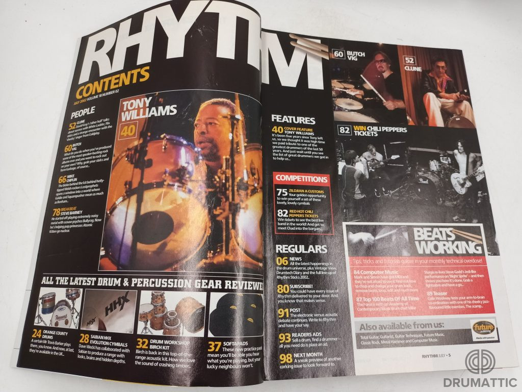 Rhythm Magazine - July 2002 - Vol 18 Issue 2 - Drumattic