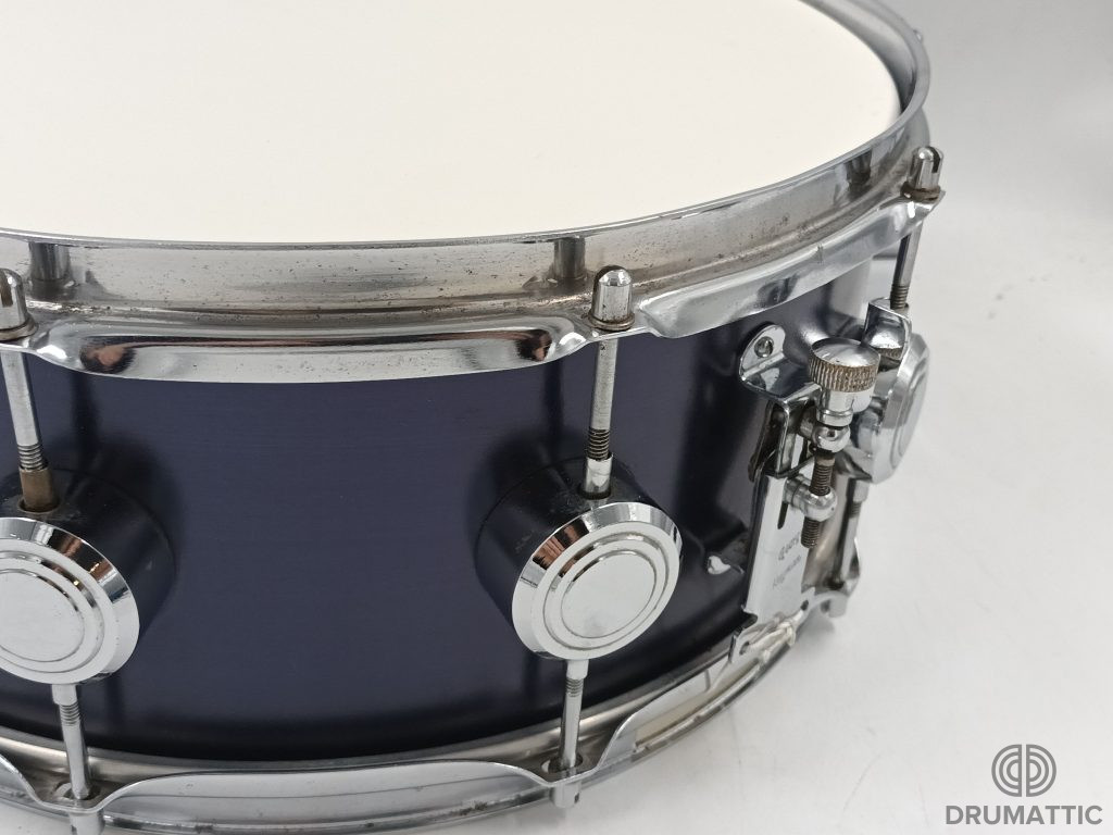 George Hayman Vibrasonic Snare Drum in Midnight Blue - Drumattic