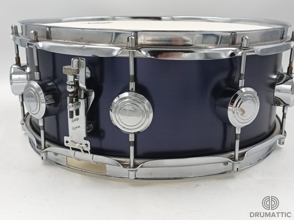 George Hayman Vibrasonic Snare Drum in Midnight Blue - Drumattic