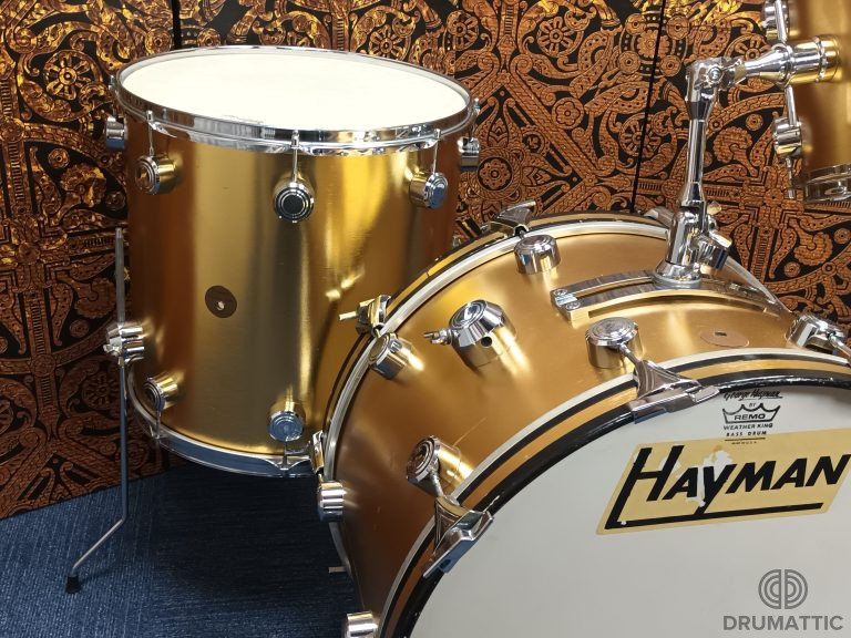 Hayman Vibrasonic 1970s Shell Pack In Gold Ingot- 22",13" & 16" - Drumattic