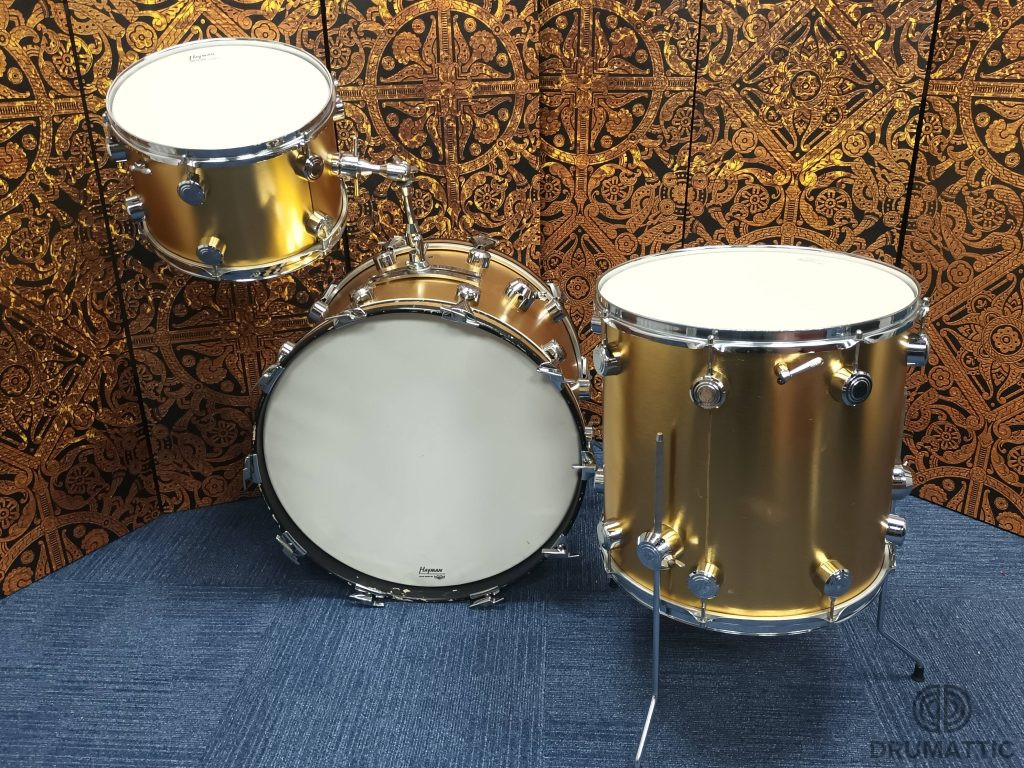 Hayman Vibrasonic 1970s Shell Pack In Gold Ingot- 22",13" & 16" - Drumattic
