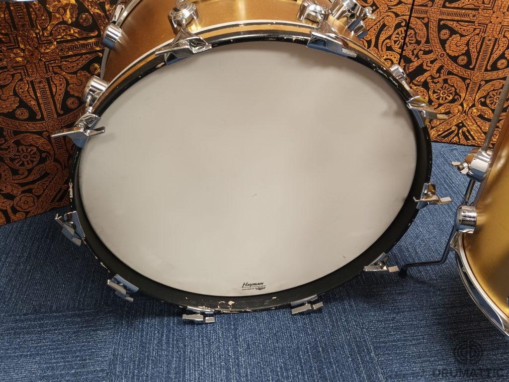 Hayman Vibrasonic 1970s Shell Pack In Gold Ingot- 22",13" & 16" - Drumattic